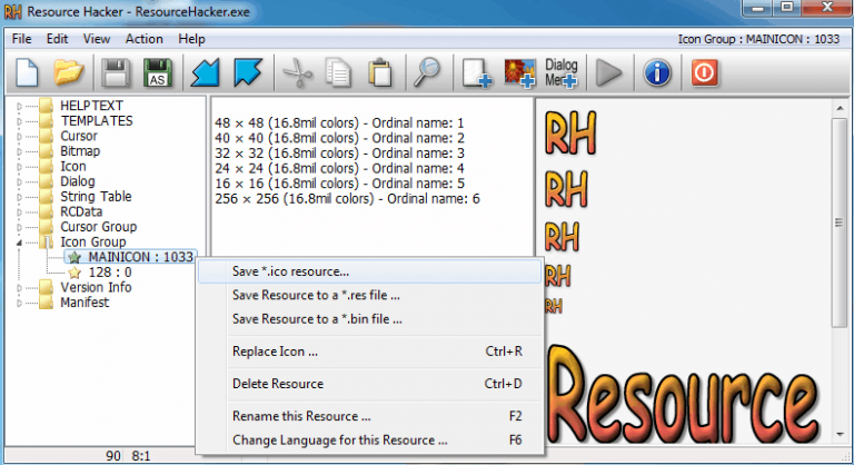 Cómo editar recursos de archivos ejecutables (exe, dll, scr, etc ...
