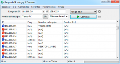 Angry IP Scanner el escáner de red clásico y sencillo - Vozidea.com
